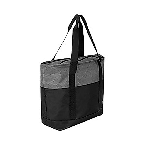 Champion unisex adult Signal Gym Tote Bags, Grey/Black, One Size US