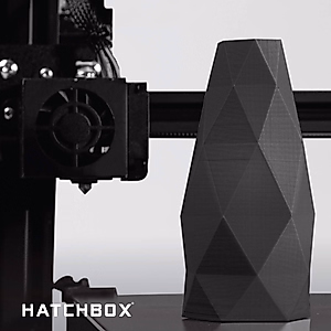 HATCHBOX Paint-Free ABS 3D Printer Filament, Dimensional Accuracy +/- 0.03 mm, 1 kg Spool, 1.75 mm, Black