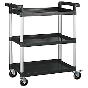 Winco Utility Cart, Black, 32" x 16"