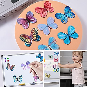 24 Pieces Magnetic Bookmarks Page Clip Magnet Butterfly Book Page Markers Magnetic Butterfly Bookmark Cute Book Marks for Kids, Students Reading, Office Stationery Supplies, Presents