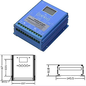 SZYARA 8000W Wind Solar Hybrid Controller,220V 12V 24V 48V MPPT Boost Charge Controller with Dump Load for 12V 24V 48V for Batteries,220v
