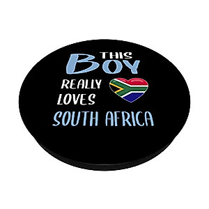 Mens Traveling Gift This Boy Really Loves South Africa PopSockets PopGrip: Swappable Grip for Phones & Tablets