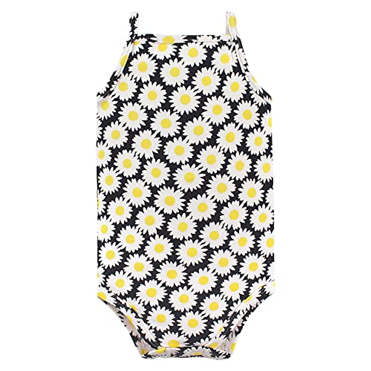 Hudson Baby baby girls Cotton Sleeveless Bodysuits Bodysuit, Daisy, 0-3 Months US