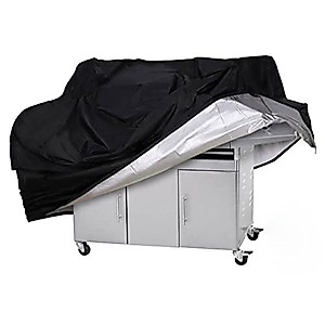 BBQ Cover Heavy Duty Waterproof Grill Protector UV Resistant Barbecue Cover for Outdoor Cover Garden Furniture Winterized Garden Furniture Cover Table Cover Garden Furniture 145x61x117cm