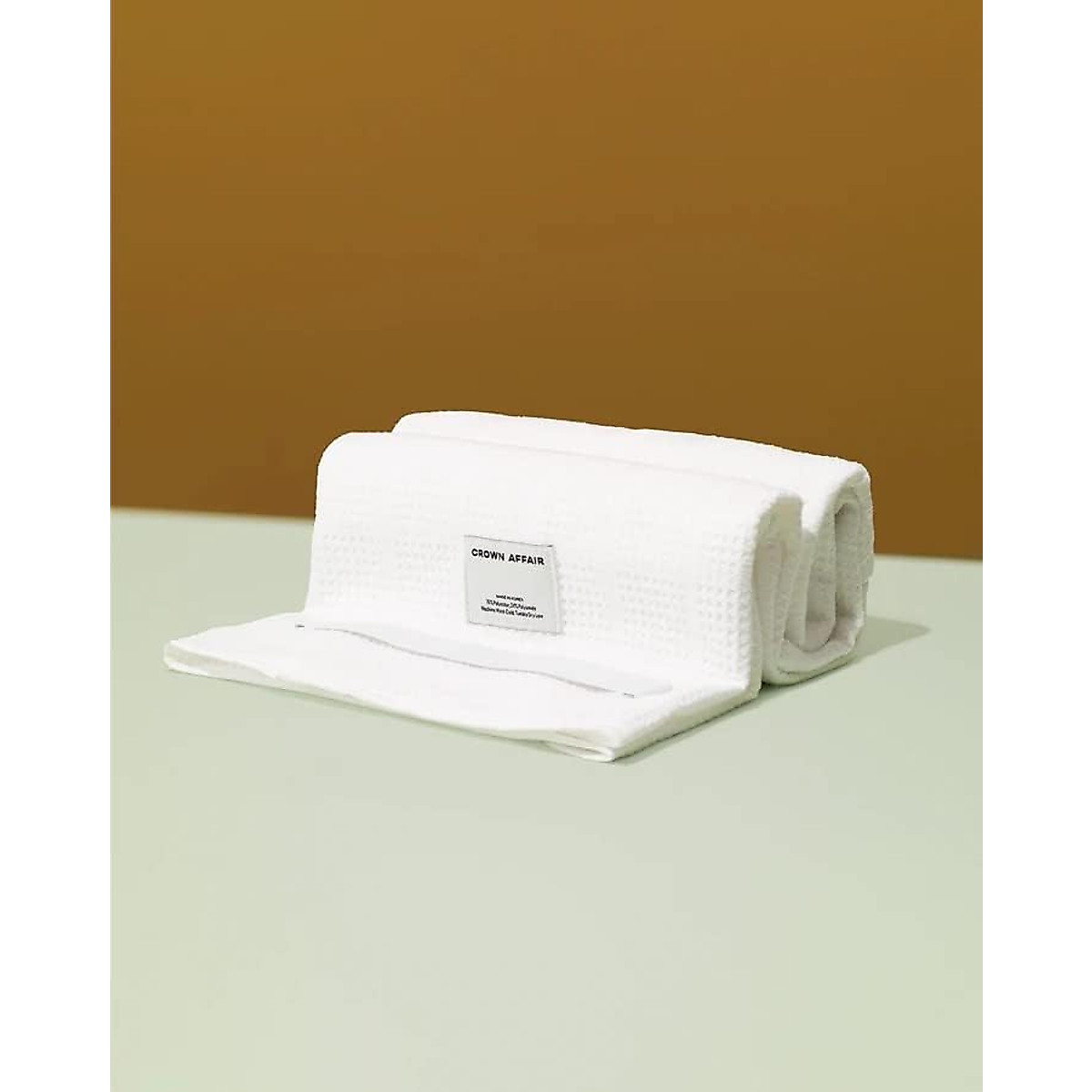 CROWN AFFAIR - The Towel - Special Microfiber Hair Towel, Oversized for Optimal Drying, White