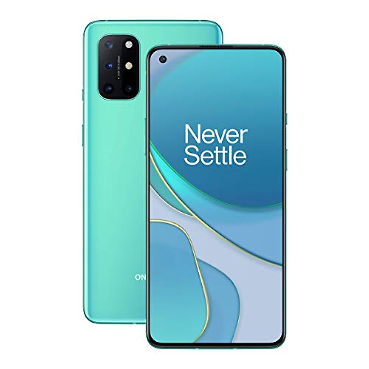 OnePlus 8T 5G Dual-SIM 256GB ROM 12GB RAM Factory Unlocked (GSM Only | No CDMA - not Compatible with Verizon/Sprint) International Version - Aquamarine Green