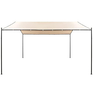 Gazebo Pavilion Tent Canopy,Grill Gazebo,Rv Carport,Heavy Duty Tents for Parties,Outdoor Gazebo,Shade Tent,Wedding Tent,for Outdoor,Backyard,Garden,Lawns,13' 1" x13' 1" Steel Beige