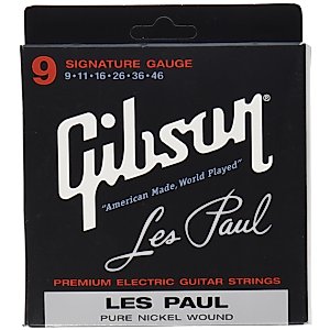 Gibson Les Paul Premium Electric Guitar Strings, Signature Gauge 9-46