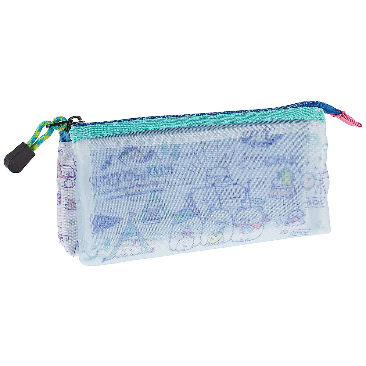 Sumikko Gurashi Twin Zipper Pencil Case Pen Pouch : Camping PY83101