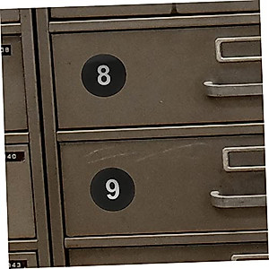 Tofficu 60 Sheets Locker Self-Adhesive Organizing of Digital Mail Bins - Cm for Adhesive Inventory Classification Number Label Stickers Decals Tool Sticker Sign Office Vinyl Round