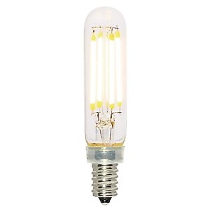 Westinghouse 5168000 4.5 (40-Watt Equivalent) T6 Dimmable Clear Filament, Candelabra Base LED Light Bulb