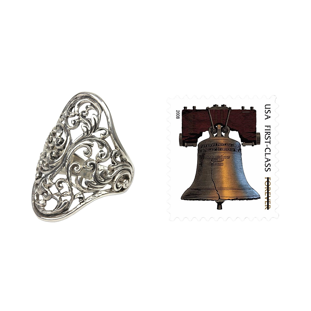 NOVICA Artisan Handmade .925 Sterling Silver Cocktail Ring No Stone Indonesia 'Celuk Fern'