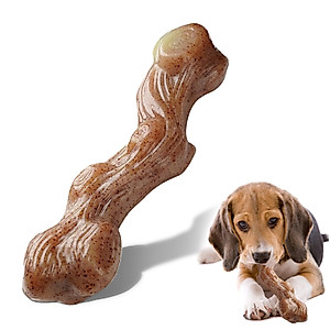 Liangmall Dog Chew Toys for Aggressive Chewers, Nylon Tough Dog Toy with Real Beef Flavored, Indestructible Dog Toys for Medium/Large Breeds