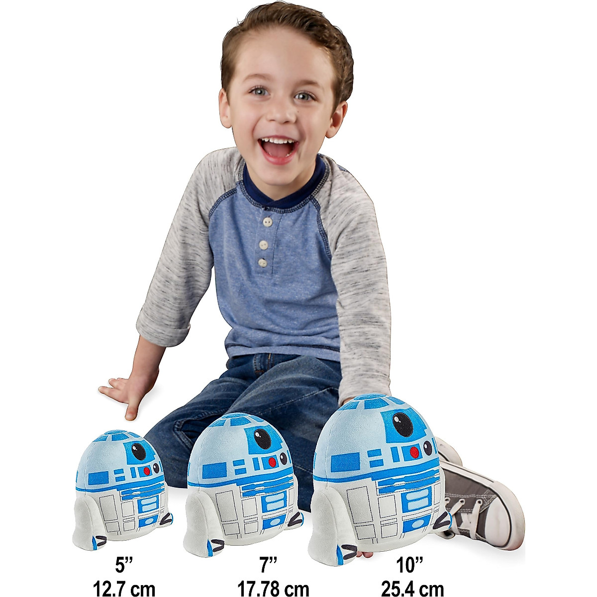 Star Wars Cuutopia 10-inch R2-D2 Plush, Soft Rounded Pillow Doll, Collectible Gift for Kids & Fans Ages 3 Years Old & Up 10 inches