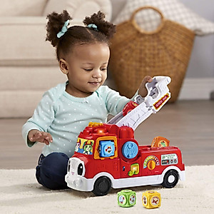 LeapFrog Tumbling Blocks Fire Truck, Red