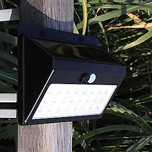 Westsell 20 LED Solar Power PIR Motion Sensor Wall Light Outdoor Waterproof Energy Saving Street Yard Path Home Garden Security Lamp