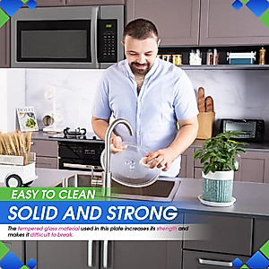 Microwave Plate Replacement for Whirlpool W10337247, W11367904 Microwave Glass Turntable Tray 12 Inch