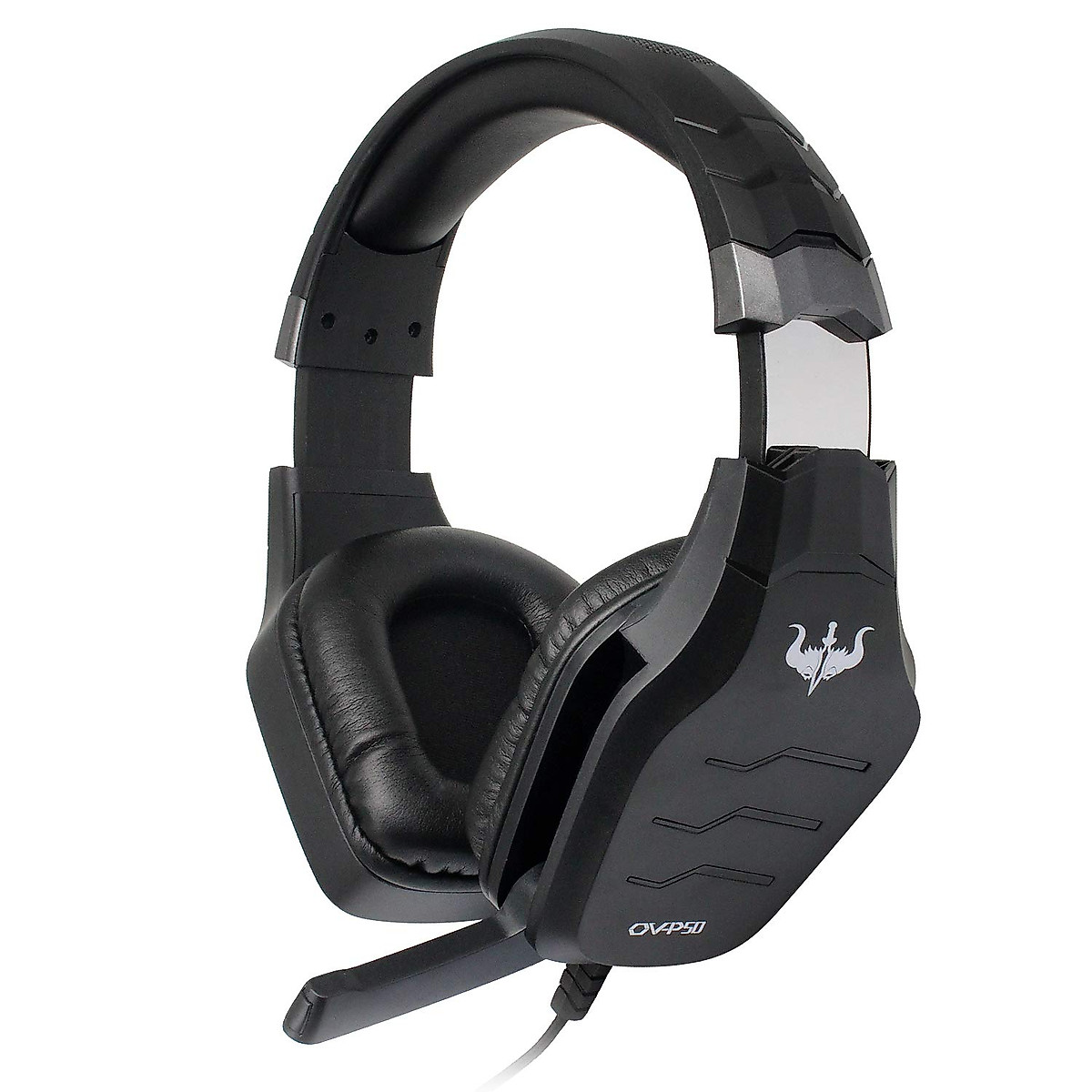 HUIJIN P50 Wired Gaming Headset Headphones 3.5 mm Jack with Adjustable Microphone Noise Cancelling Headphone for Ps4，Mobile Phone,iPod and Tablet