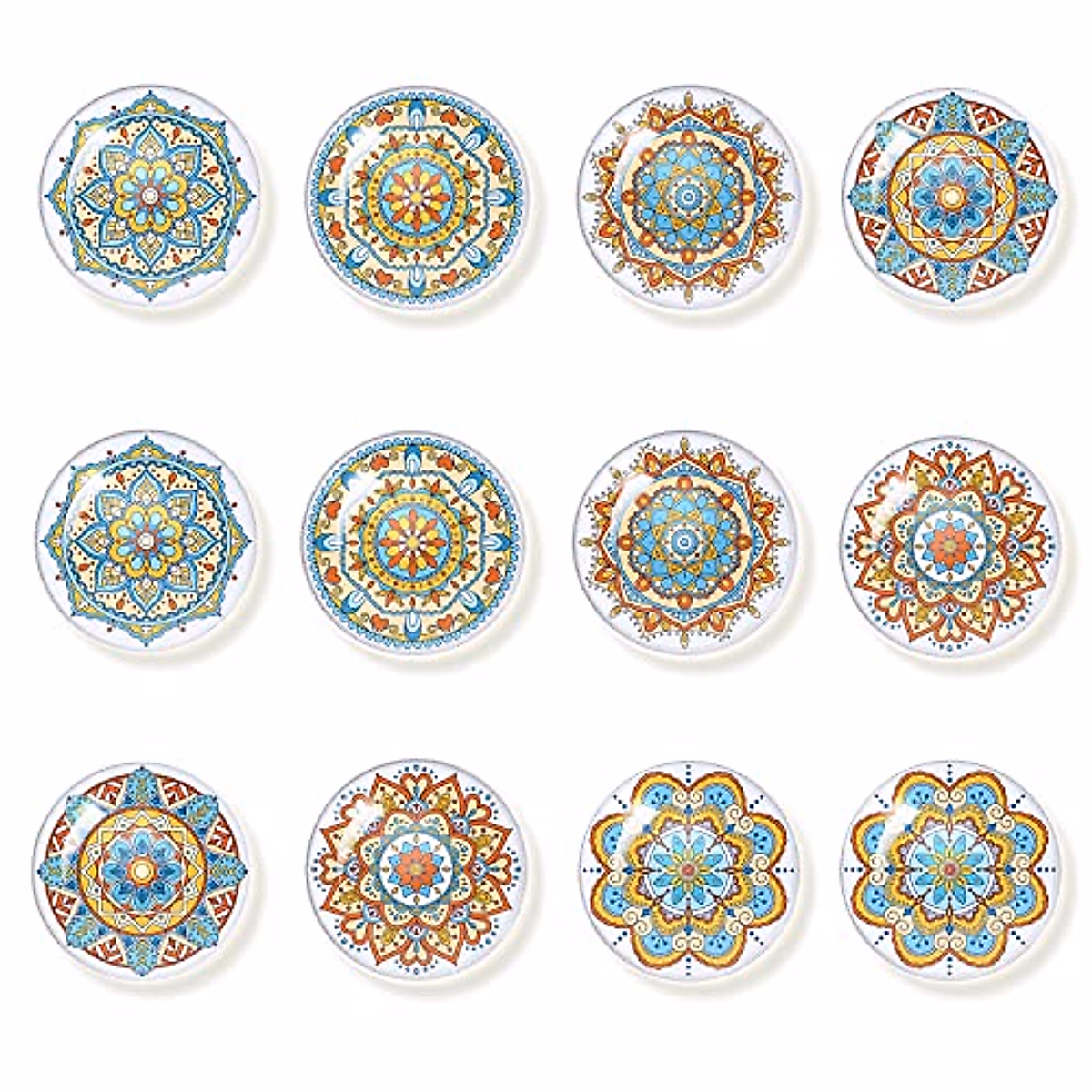 STARUBY Refrigerator Magnets 12 pcs Funny Fridge Magnets Decorative Magnets for Whiteboard Cute Locker Magnets for Boys and Girls Glass Magnets for Refrigerator Office and Kitchen