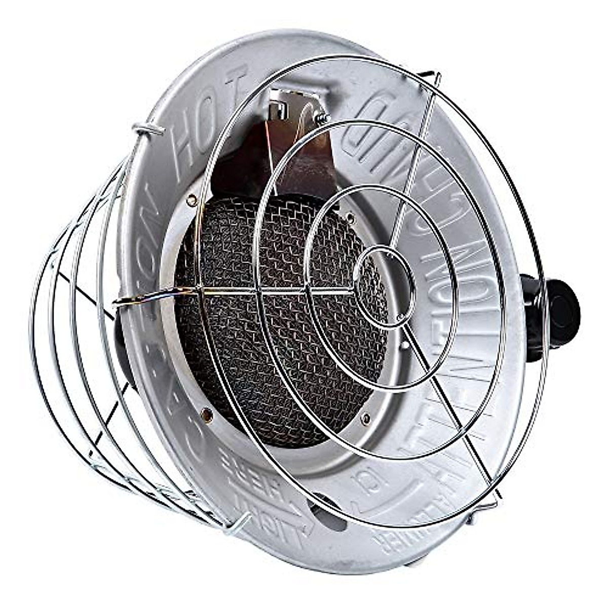 REMINGTON Portable Tank Top Propane Heater, Silver/Black