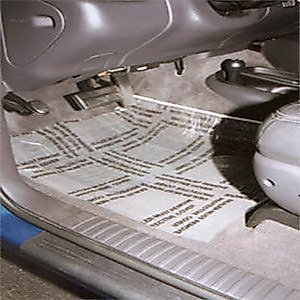 Detail King Plastic Carpet Protectors - 4 Mil 24" Perf. 200 feet - Self-Adhesive Carpet Protection Film