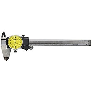 Mitutoyo 505-730 D15TX Dial Caliper, 2 mm/Rev, 0 mm-150 mm, 0.02 mm