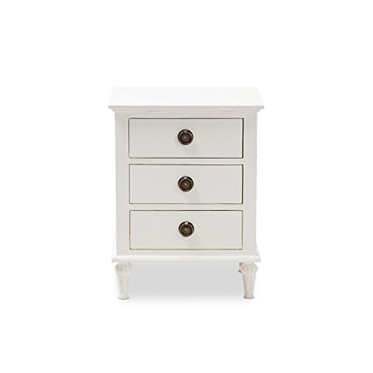 Baxton Studio 3-Drawer, White Wash