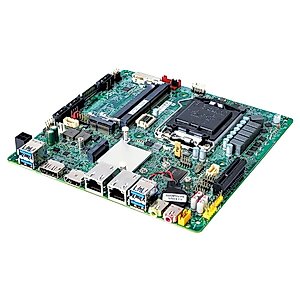 Mitac PH12FEI-Q370-19V Coffee Lake Industrial Thin Mini ITX, Triple Display, MiAPI, Dual LAN