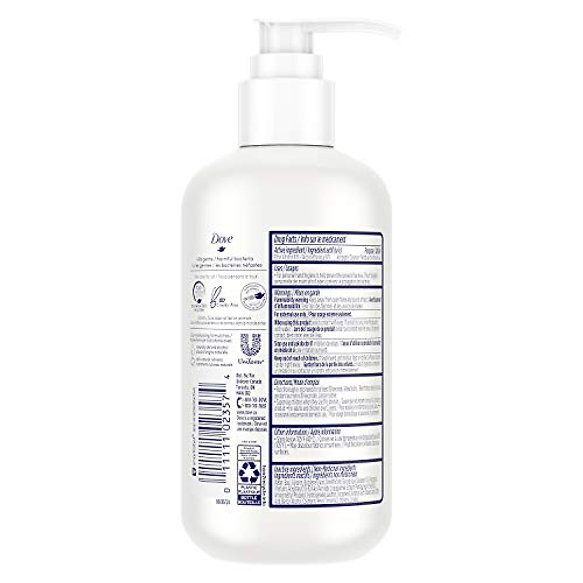 Dove Nourishing Hand Sanitizer 99.99% Effective Against Germs Shea Butter and Warm Vanilla Antibacterial Gel with 61% Alcohol and Lasting Moisturization For Up to 8 Hours, 8 Fl Oz (Pack of 4)