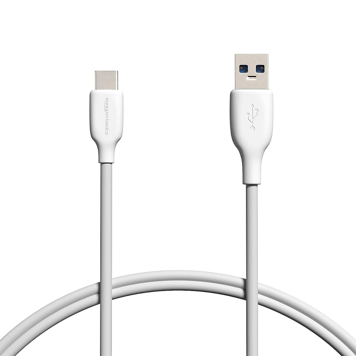 Amazon Basics Fast Charging 3A USB-C3.1 Gen2 to USB-A Cable - 3-Foot, White