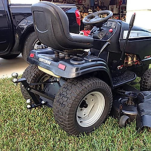 Fivepine Lawn Mower Trailer Hitch Riding Mower Garden Tractor Hitch fit for John Deere/Cub Cadet/Husqvarna/Craftsman -Raise 11 inches