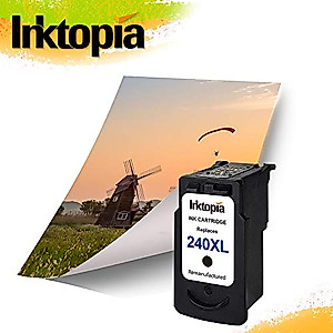 Inktopia Remanufactured Ink Cartridge Replacement for Canon 240XL PG-240XL 240 XL PG 240XL (Single Black) Used in Canon PIXMA MG2120 MG3120 MG3620 TS5120 MG3600 MX372 MX432 MX512 MX532 Printer