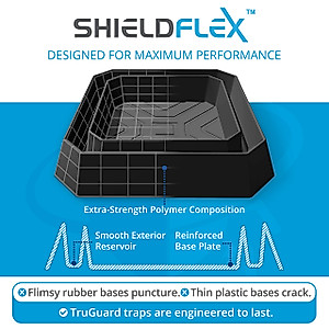 Bed Bug Trap — 12 Pack | TruGuard X Bed Bug Interceptors (Black) | Eco Friendly Bed Bug Traps for Bed Legs | Reliable Insect Detector, Interceptor, and Monitor for Pest Control and Treatment
