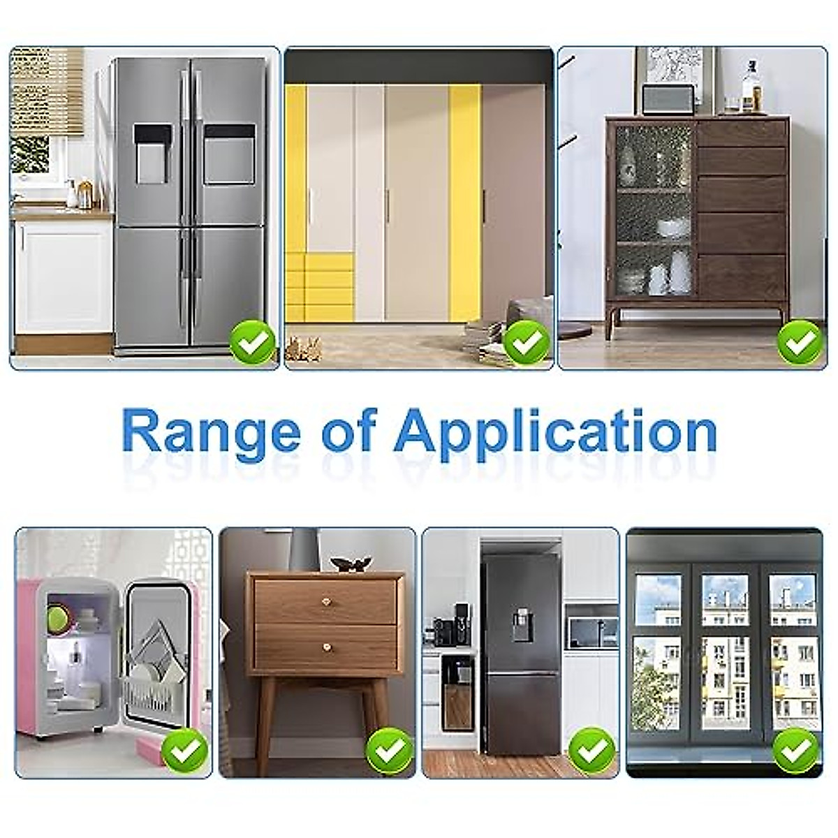 2 Pcs Child Safety Locks - Versatile Locks for Refrigerators, Cabinets, and Drawers - For Protecting Your Home