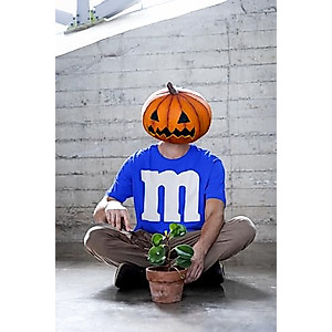 Letter M Halloween Men's T-Shirt Funny Team Groups Costumes Party (M, Royal)