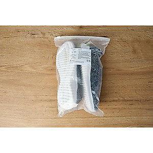 konhill Women's Comfortable Walking Shoes - Tennis Athletic Casual Slip on Sneakers 7 US Dark Grey/Grey,37.5