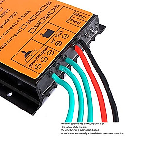 FEICHANGHAO Efficient 12000W Waterproof MPPT Charge Controller,DC12V24V 48V IP67 Wind Turbines Generator Battery Charge Controller Regulator,48v