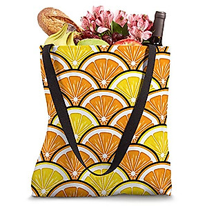 Orange Lemon Fruit Themed Decorative Slices Gift Idea Women Tote Bag