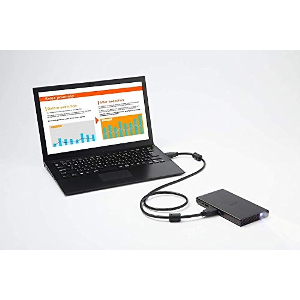 Sony MP-CD1 Portable Pico , Pocket- Sized, HDMI/MHL, DLP, Short-Throw, 120 Screen, 5000mAh Built-in Battery, Built-in Speaker, WVGA 854 x 480