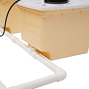 Hydroponics Grow System, Deep Water Culture, Recirculating Drip Garden System W/Submerged Pump Complete Hydroponic Buckets Kit for Plants (5 Bucket)