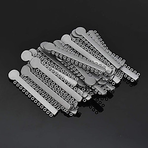 Angzhili Dental Ligature Ties for Braces,Orthodontic Ligature Ties,1040 Pcs Elastic O-Ring (Gray)