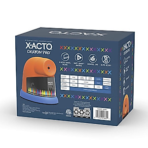 X-ACTO Crayon Pro Electric Crayon Sharpener, Electric Sharpener with SafeStart Automatic Motor, Great for Home or Schools