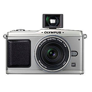 Olympus PEN E-P1 12.3 MP Micro Four Thirds Interchangeable Lens Digital Camera with 3-inch LCD and Silver 14-42mm f/3.5-5.6 Zuiko Digital Zoom Lens (Silver)