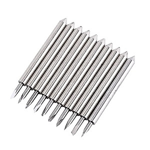 10pcs Cemented Carbide Plotter Cutter Knife Blades, High Cutting for with Red Caps, 30 45 60 deg (30°)