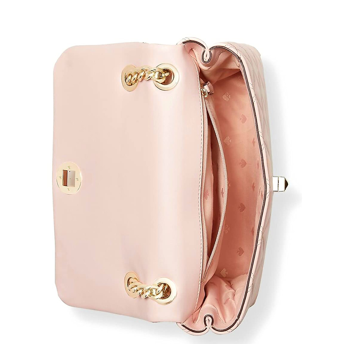 KATE SPADE NATALIA MEDIUM FLAP CROSSBODY SHOULDER LEATHER BAG IN ROSE SMOKE