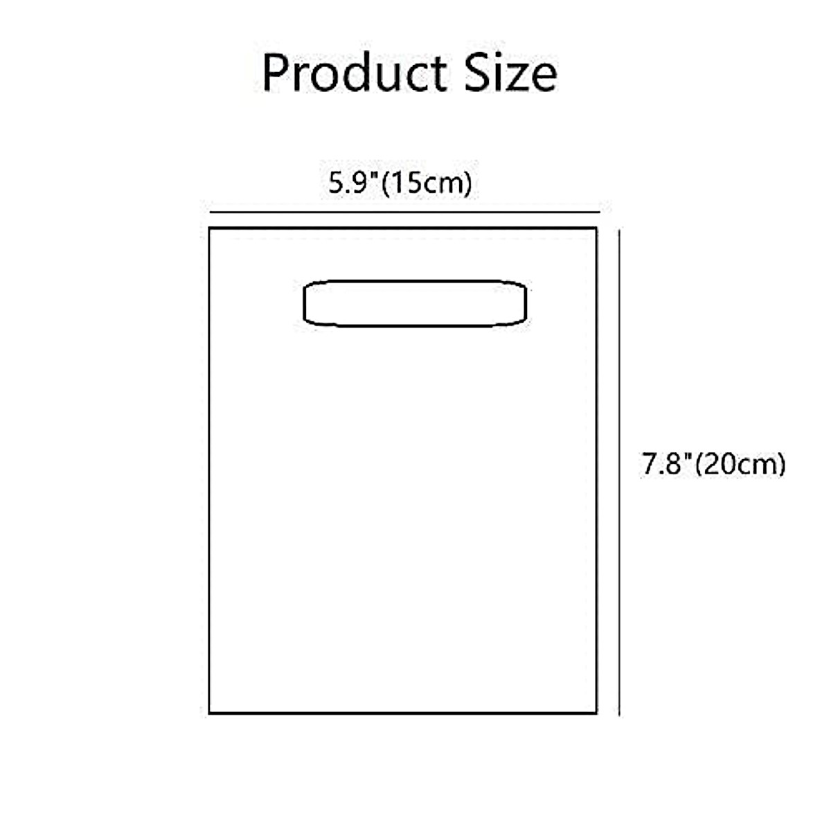 Small Plastic Merchandise Bag for Business, Plastic Shopping Bag with Handle, Retail Bag, Poly Die Cut Bag from ysmile, 1.5 mil 100 ct, 5.9x7.8" - Butterfly