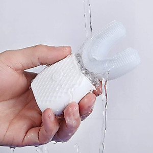 Lebond Electric Ultrasonic Toothbrush, Automatic 360 ° Ultrasonic Electric Toothbrush, Cold Tooth Whitening Instrument Automatic Toothbrush,Electric Sonic Toothbrush for Adults (White)