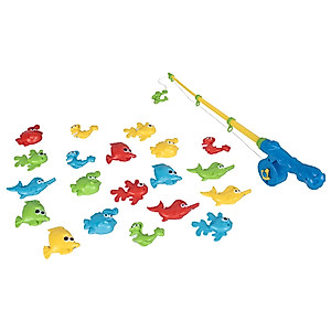 Pressman Let’s Go Fishin’ 123 in The Sea! - Practice Counting, Shapes, and Colors Game - Ages 4 and Up, 1-4 Players