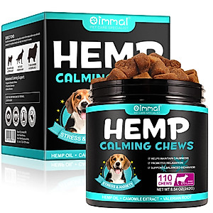 YEUGSCKA Dog Calming Treats Beef Flavor (110PCS), Helps Dog Anxiety & Stress Relief,Aid with Separation,Barking,Stress Relief, Hyperactivity,Aggression, Reactivity for All Breeds,Ages & Sizes Dogs