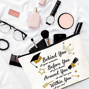 Keluna Graduation Gifts for Her - 5Pcs 2025 Congrats Grad Gifts Set, 20oz Tumbler Keychain Bracelet Makeup Bag Card, High School College Masters Degree PHD Gaduation Gift for Daughter Niece Sisters